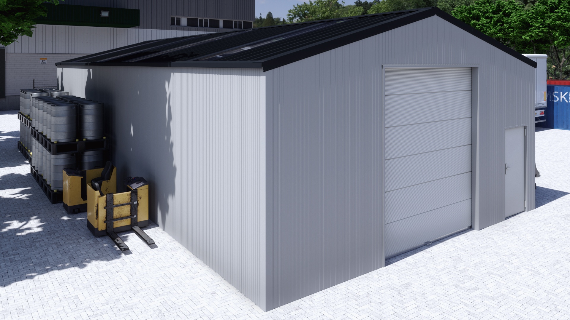 Storage building H817-37 insulated 100mm | Kroftman