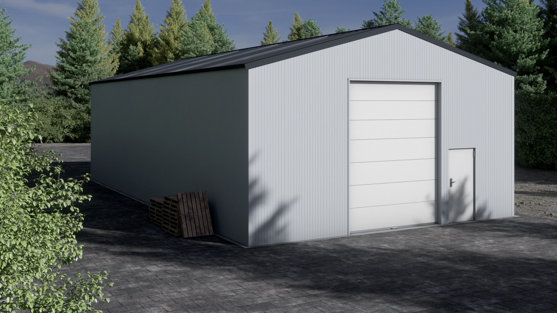 Storage building H917-44 insulated 100mm | Kroftman