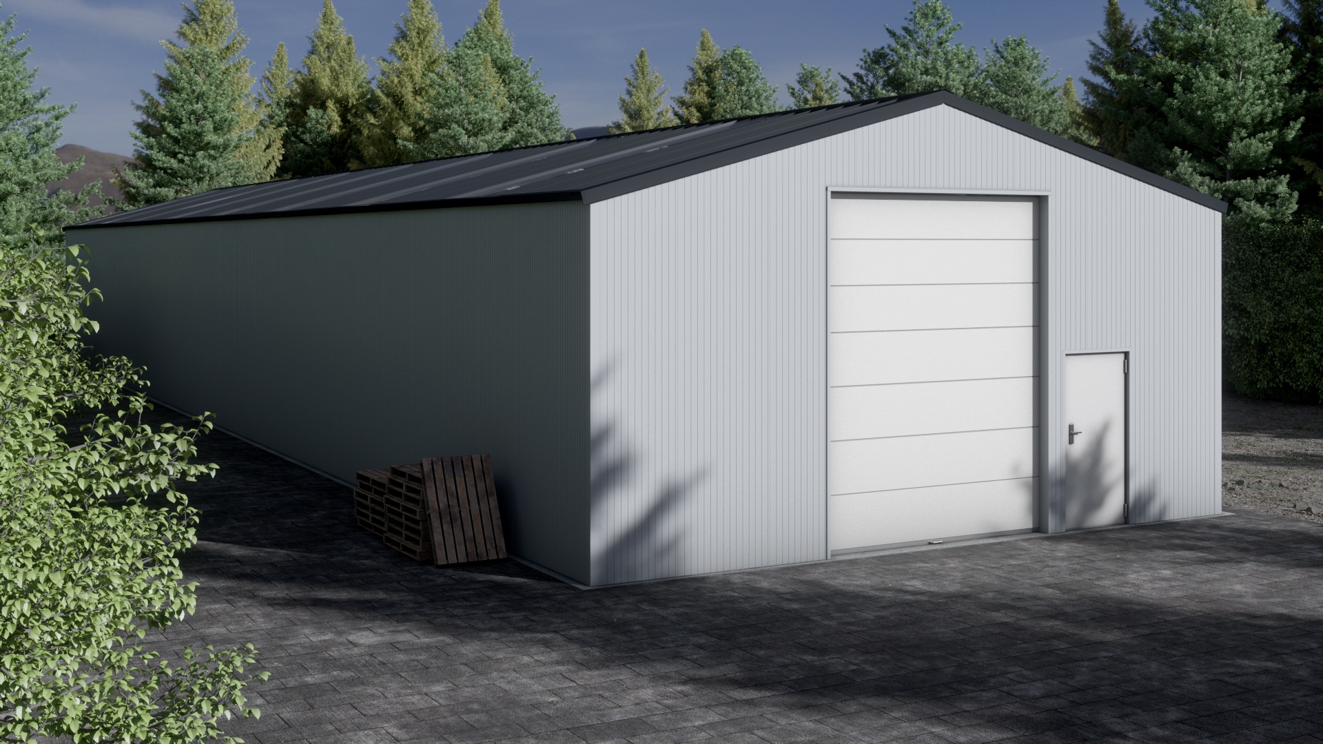 Storage building H1036-40 insulated 100mm | Kroftman